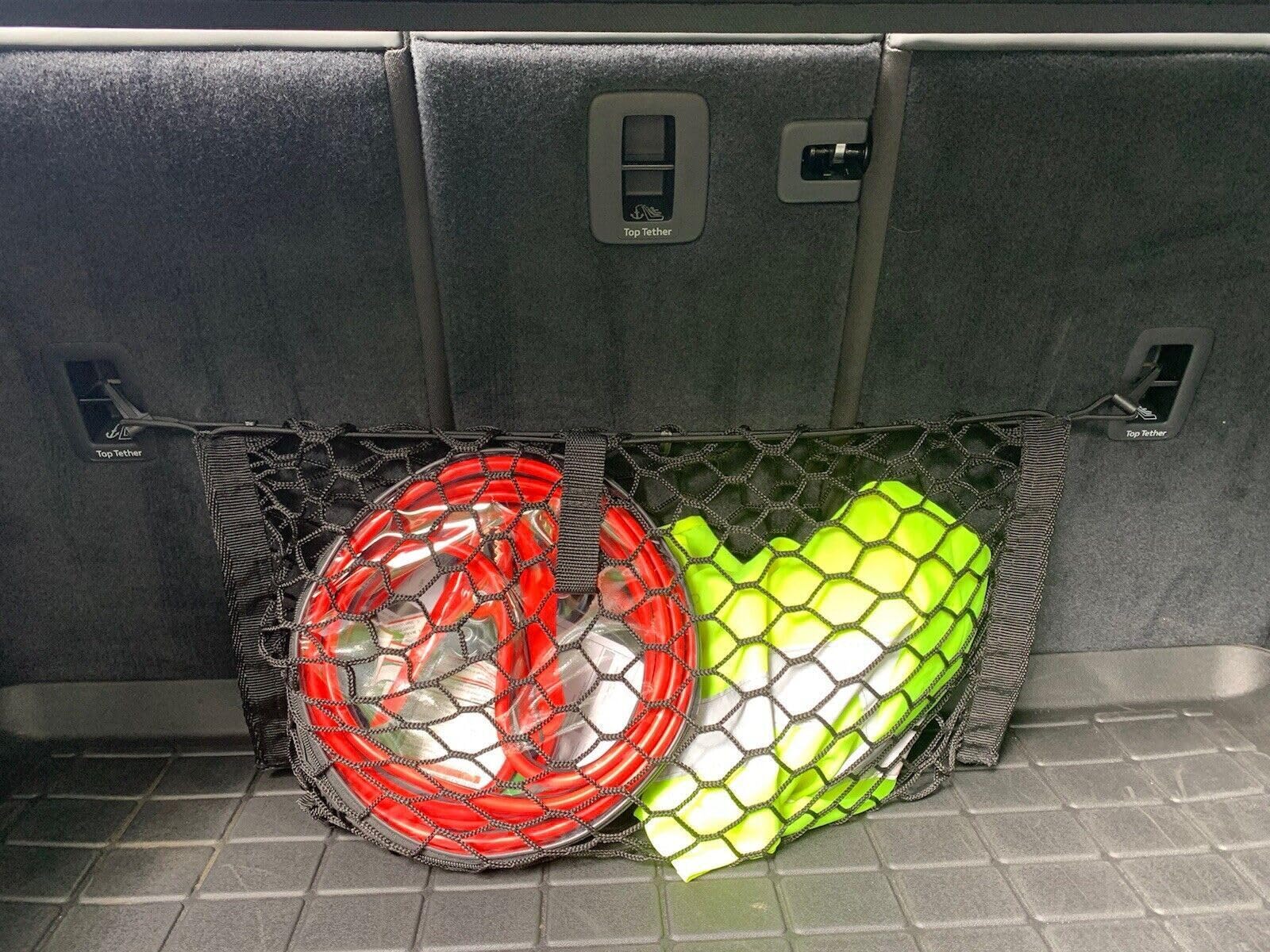 EACCESSORIES EA Trunk Rear Seats Organizer Cargo Net for Audi A5 RS5 S5 Sportback 2018-2023-Envelope Style Cargo Net for Hatchback-Premium Mesh Car Trunk Organizer-Compatible with A5 RS5 S5 Sportback