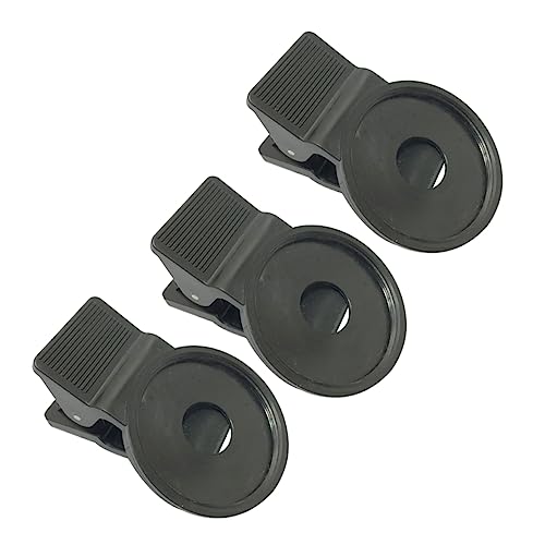 UKCOCO 37mm Clip 3pcs Phone Camera Lens Clip Universal Clip Lens Phone Lens Clip Wide Angle Lens for Cellphone Mobile Phone Macro Lens Wide-Angle Lens Cell Phone Caliber Black Telephone