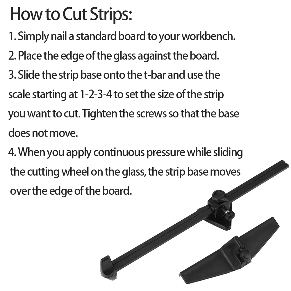 Glass Cutting Tools, Round Diameter Adjustable Glass Bottle Cutter,Ring Gass Cutter for Industrial Supplies,Strip and Circle Glass Cutter with Base