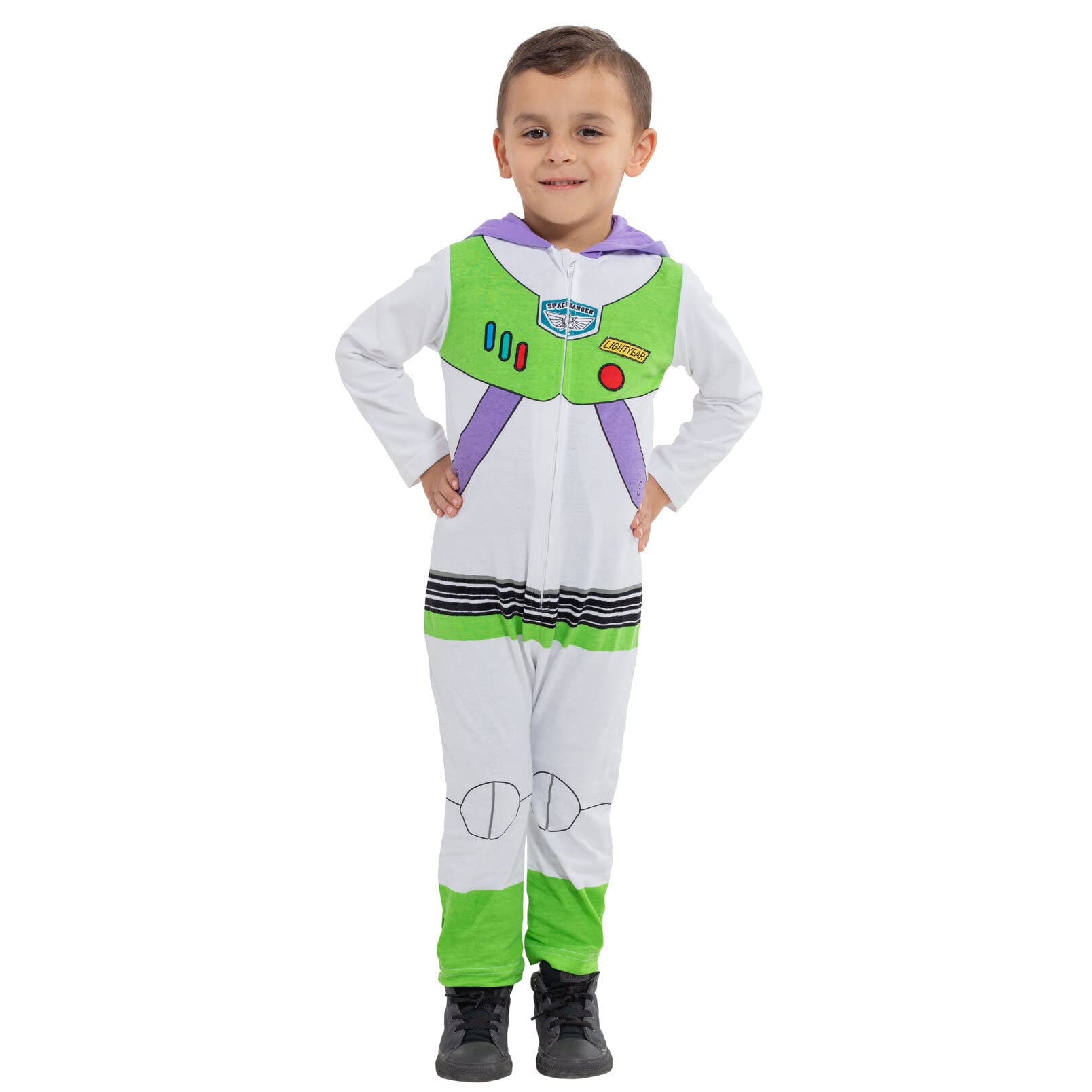 Disney Pixar Toy Story Buzz Lightyear Newborn Baby Boys Zip Up Cosplay Coverall 0-3 Months