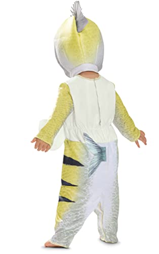 Flounder Infant Costume, Official Disney The Little Mermaid Live Action Costume Outfit, Size 12-18 months