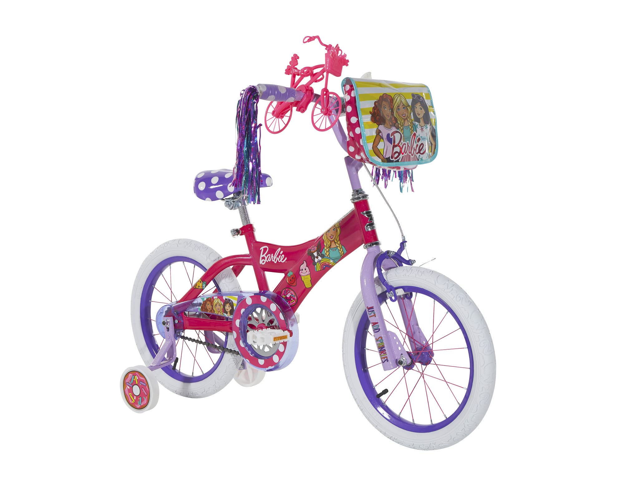 Dynacraft Barbie Sweets 16" Kids Bike - Sweet Design, Sturdy Build, Easy Assembly - Ideal for Young Riders Learning to Ride