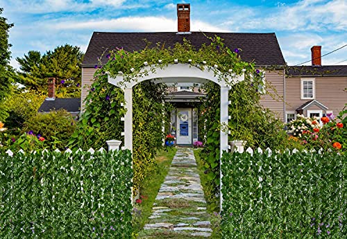DearHouse Artificial Ivy Privacy Fence Wall Screen, 98.4x59in Artificial Hedges Fence and Faux Ivy Vine Leaf Decoration for Outdoor Garden Decor
