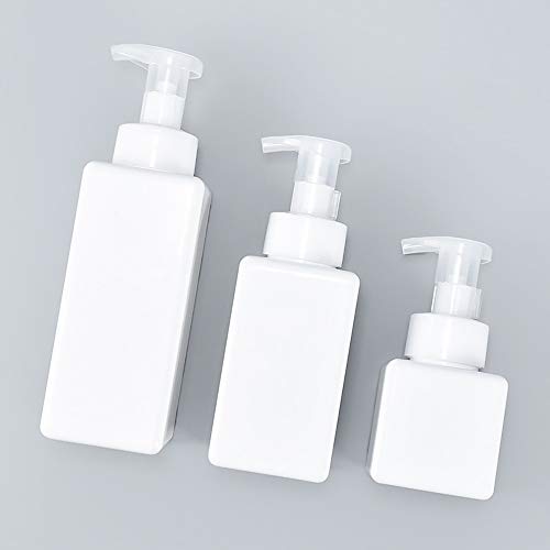 FKJLUN Soap Dispenser Pump Square Clear Foaming Bottle Liquid Soap Whipped Mousse Points Bottling Shampoo Lotion Shower Gel Foam Pump Bottles Ending Hand Lotion Bottle (Color : 450ml Pink)