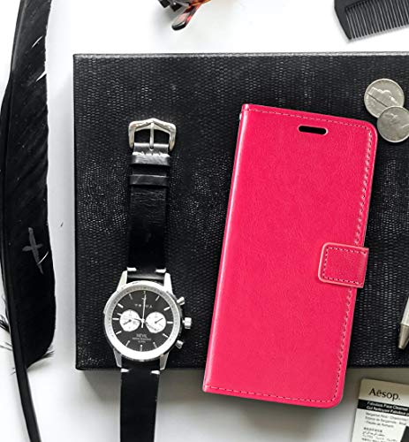 Shantime for Infinix Note 30 VIP Case, Premium PU Leather Magnetic Flip Case Cover with Card Holder and Kickstand for Infinix GT 10 Pro 5G (6.67”) Rose