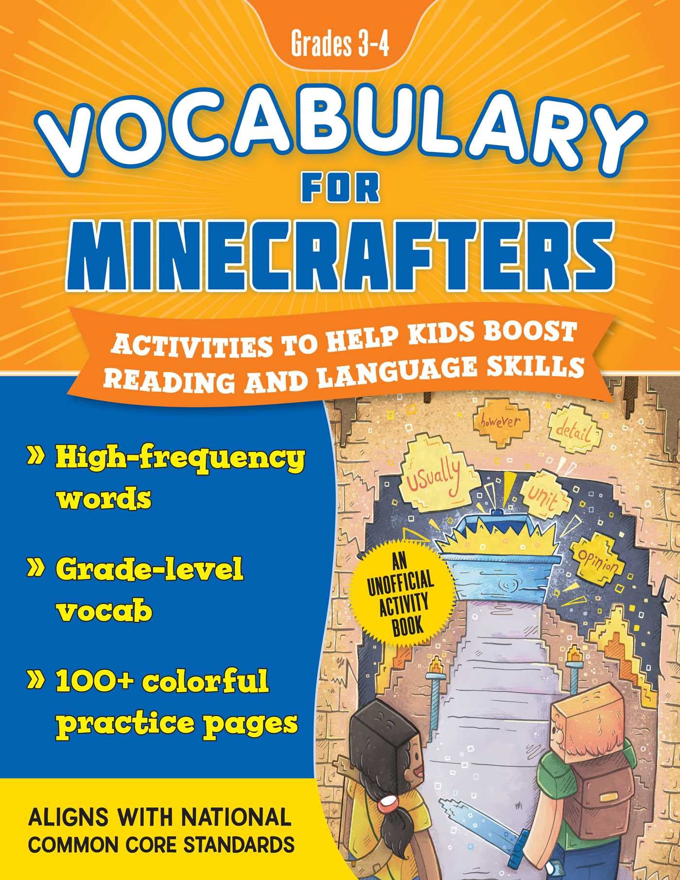 Vocabulary for Minecrafters: Grades 3â4: Activities to Help Kids Boost Reading and Language Skills!âAn Unofficial Workbook (High-Frequency Words, ... Core Standards) (Reading for Minecrafters)
