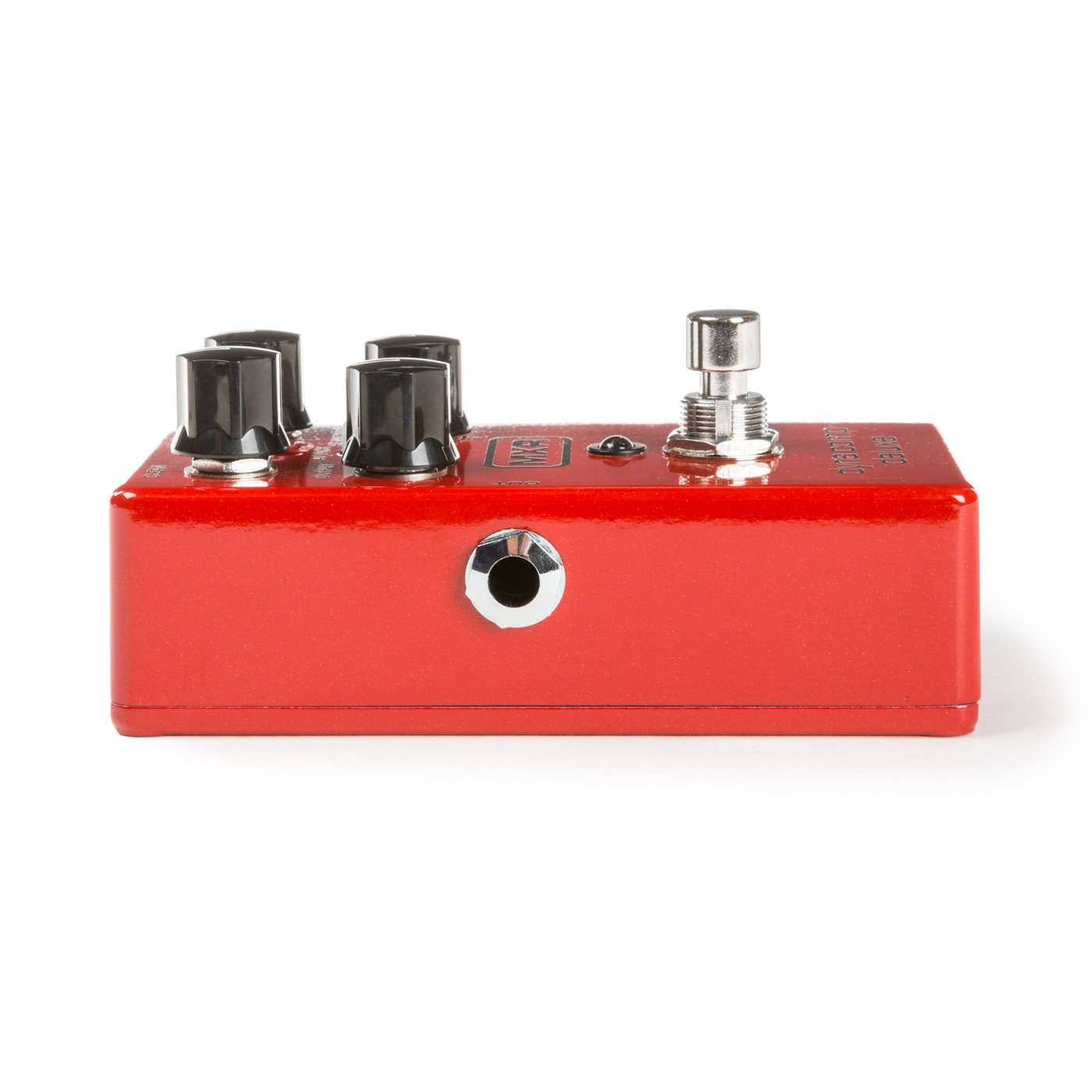 Dunlop M228 MXR Dyna Comp Deluxe Compressor Guitar Effect Pedal - Red with 9v AC Power Adapter and 2 R-Angle Patch Cable