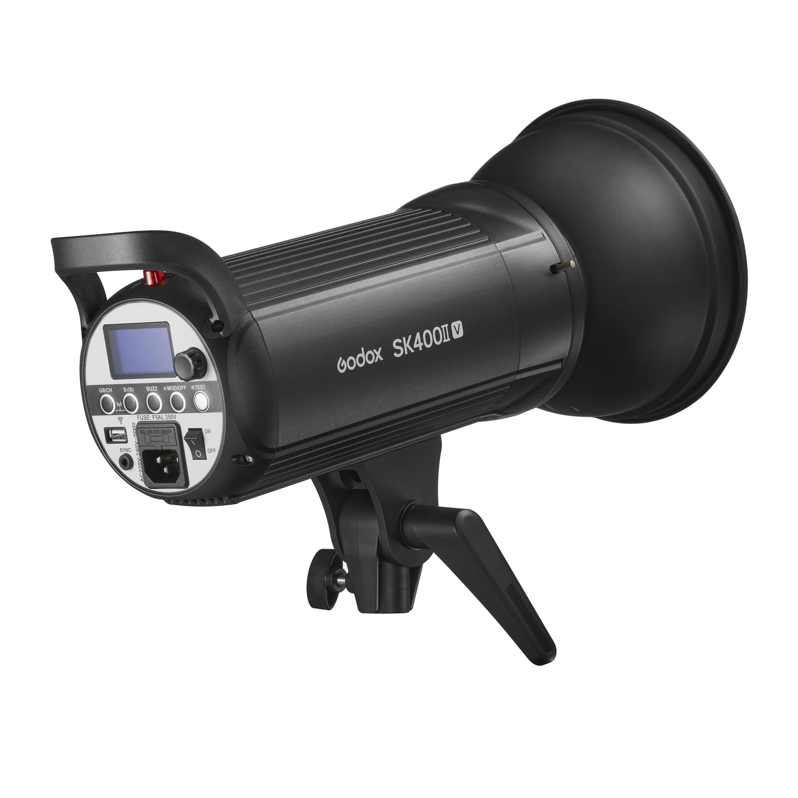 Godox SK400II-V Studio Strobe, New Upgraded Version of SK400II, 400W 2.4G Wireless X System GN65 5700K Monolight with LED Modeling Lamp, Bowens Mount, 0.1-1.5s Recycle Time - 110V