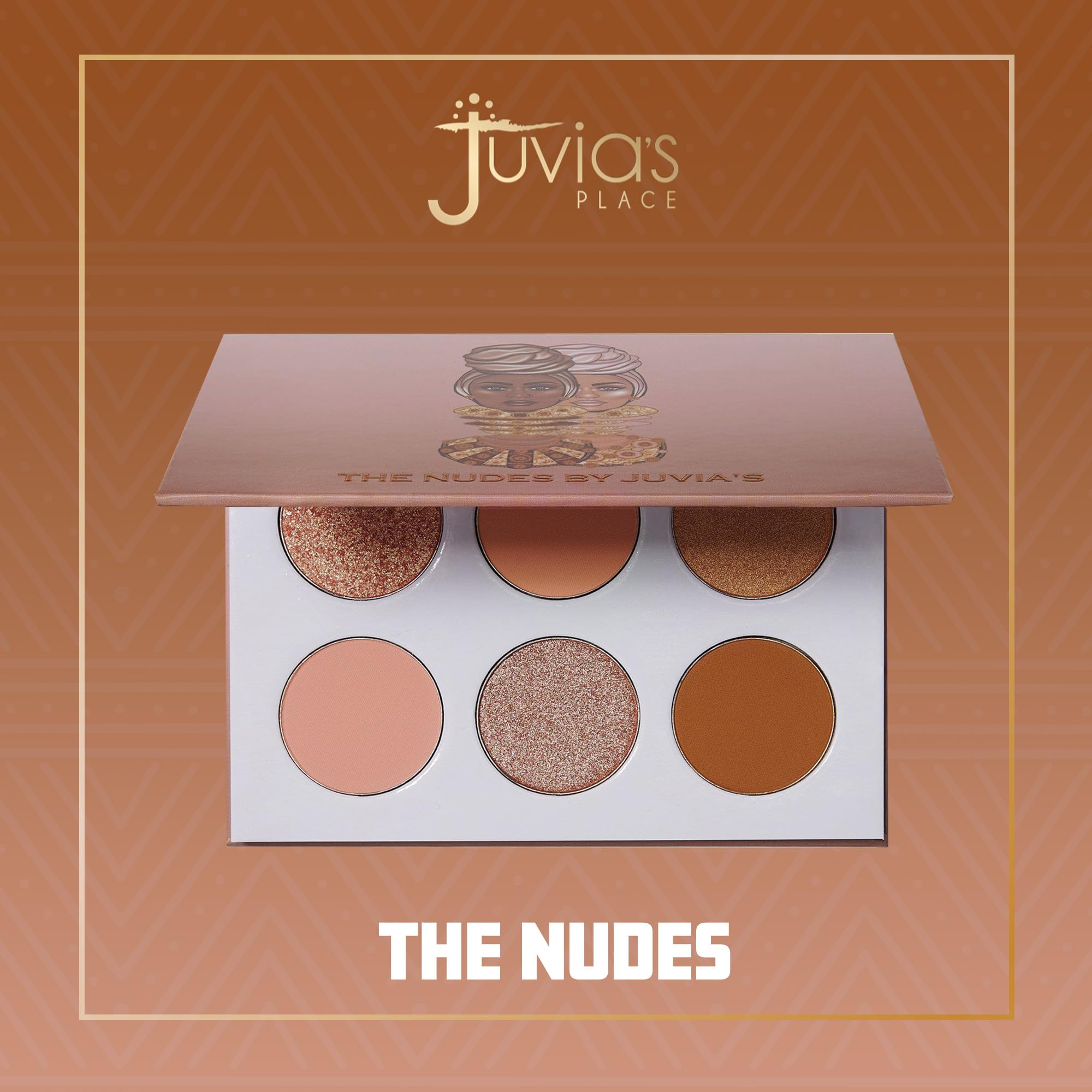 Juvia's Place The Nudes - Blue, Eyeshadow Palette, Professional Eye Makeup, Pigmented Eyeshadow Palette, Makeup Palette for Eye Color & Shine, Pressed Eyeshadow Cosmetics