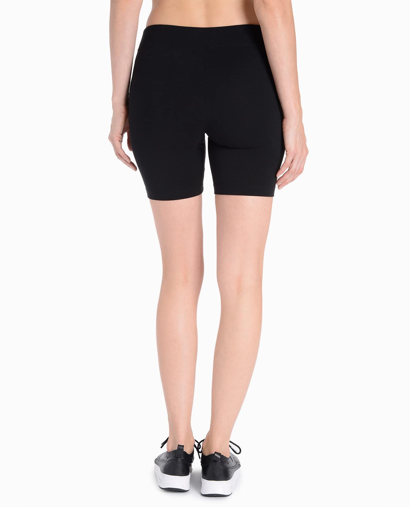 Danskin Women's Essentials Seven Inch Bike Short, Black, Large