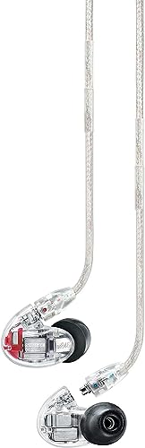 Shure SE846 PRO Gen 2 Wired Sound Isolating Earphones, Secure in-Ear Earbuds, High-End Professional Sound, Hi-Def Four Drivers, Upgraded Sound Filters, Durable Quality, Customizable Frequency - Clear