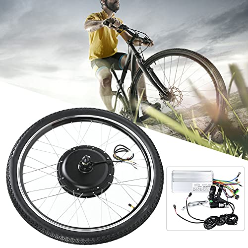 Ebike Conversion Kit, 26" Front/Rear Wheel Electric Bicycle Motor Kit 36V 500W Powerful Motor E-Bike Conversion w/Controller/LCD Display, 28N.M Maximum Torque(1#)