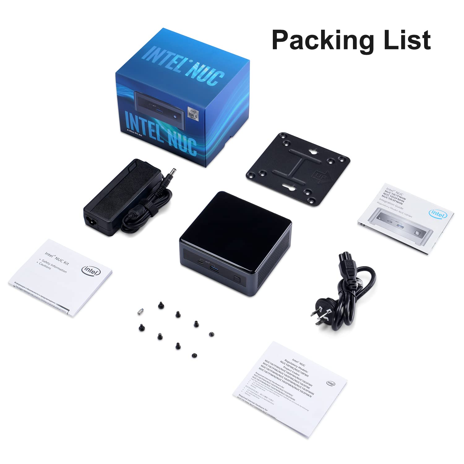 Intel NUC 10 with Core i5-10210U Processor, Ultra-Compact Intel Nuc 16GB DDR4 RAM & 512GB SSD - Portable Intel Nuc 10 i5 with WiFi6.0, Bluetooth5.0, 4K Support and SD Card(Built-in Windows 11 pro)