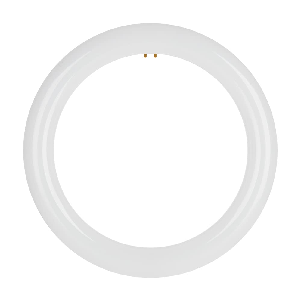 FAGUANGAO 8 Inch T9 Circline Fluorescent Light Bulbs, FC8T9 LED Replacement for 22W Circular Ceiling Light Bulb, 6000K Cool White, 1200LM, 4-Pin Base, Ballast Bypass Required