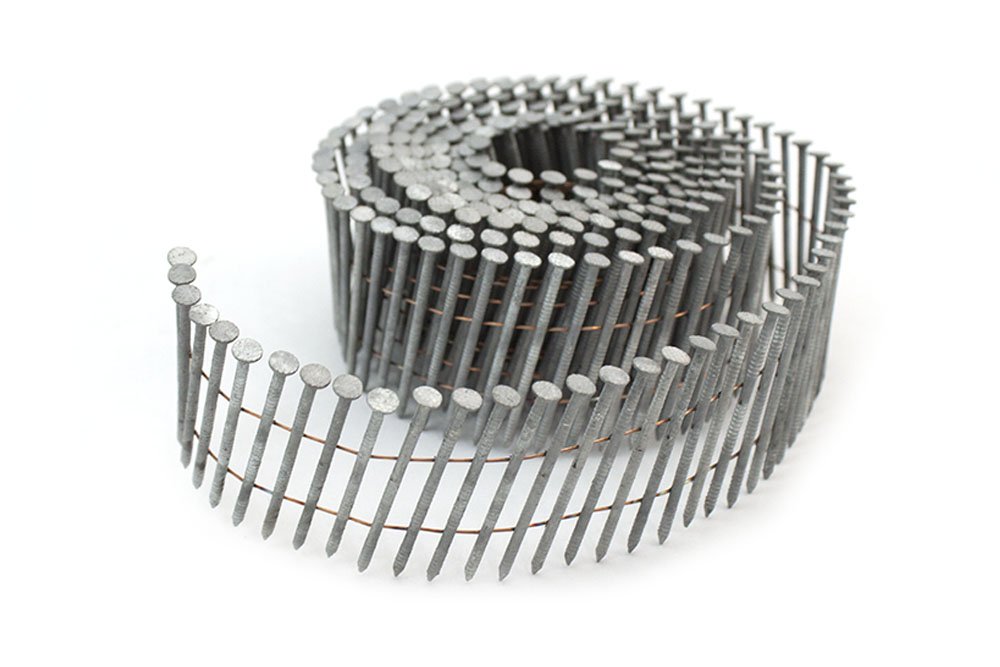 Freeman SNRSHDG92-2WC 15 Degree 2" Wire Collated Galvanized Ring Shank Coil Siding Nails (3600 Count)