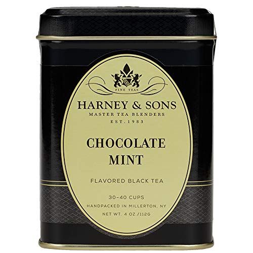 Harney & Sons Loose Leaf Black Tea, Chocolate Mint, 4 Ounce