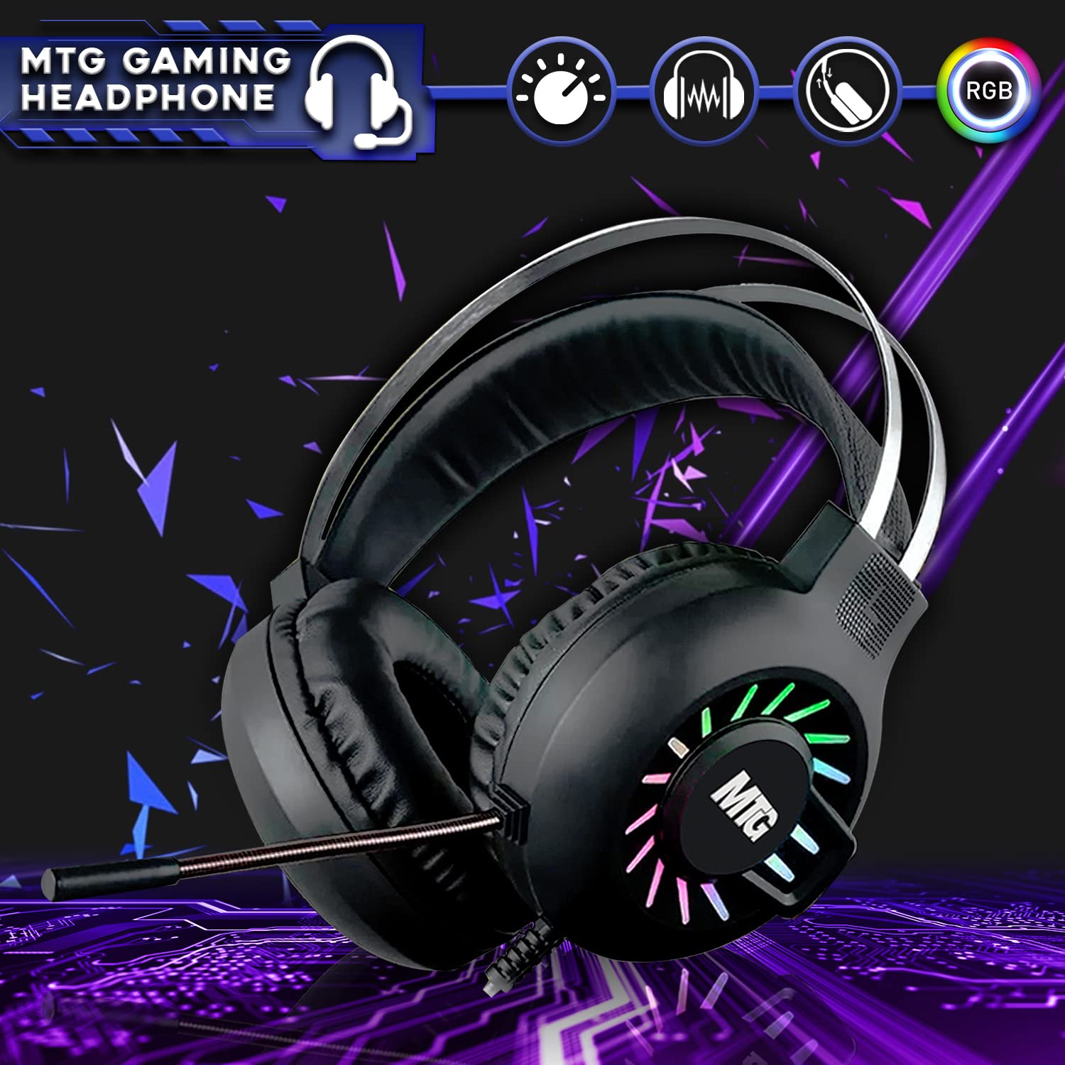 Gaming Desktop PC, Intel i7 6th Gen, TechMagnet Zeus Pro 6, RX 550, 16GB ARGB RAM, 1TB SSD + 2TB HDD, 24 Inch Monitor, RGB Keyboard Mouse, Speaker, Headphone, Webcam, Win 10 Pro (Renewed)