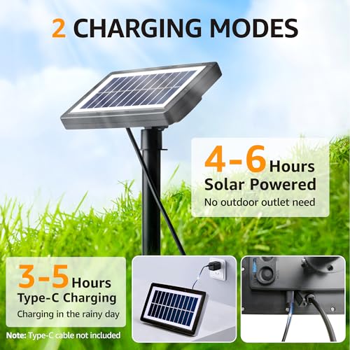 Guntsous Solar String Lights Outdoor: 29FT (11+18) Solar Powered Outside IP65 Waterproof Hanging Warm White Led 10*S14 Edison Bulbs for Patio Garden Pool Yard Porch Gazebo Decorations
