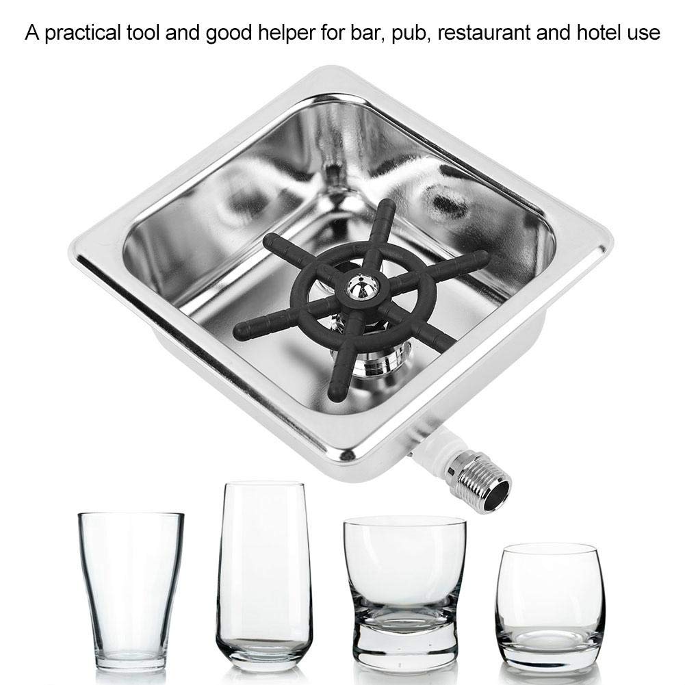 Steaming Pitcher Rinser Automatic Stainless Steel Cup Washer Cleaner Glass Rinser for Hotel Bar Coffee Milk Tea Cup