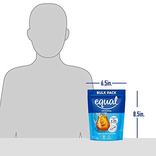 EQUAL 0 Calorie Sweetener, Granulated Sweetener, Sugar Substitute, Zero Calorie Sugar Alternative, Sugar Alternative, 1 Pound Bulk Bag (Pack of 6)