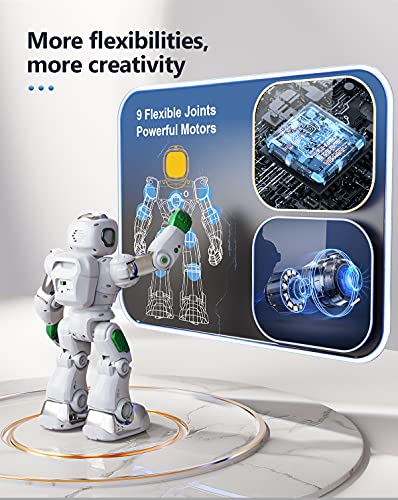 Ruko Robot Toys for Kids, Large Smart Remote Control Carle Robots with Voice and App Control, Music, Dance, Record, Programmable, Interactive, Gifts for Kids 4 5 6 7 8 9 Year Old Boys and Girls