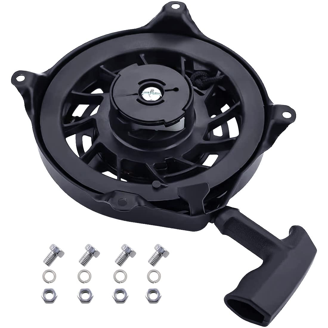 Earlyred 497680 Recoil Pull Start Compatible with BS Starter Assembly 6.75 Motor Oregon 31-068 Rotary 12368 Black Lawn Mower Parts