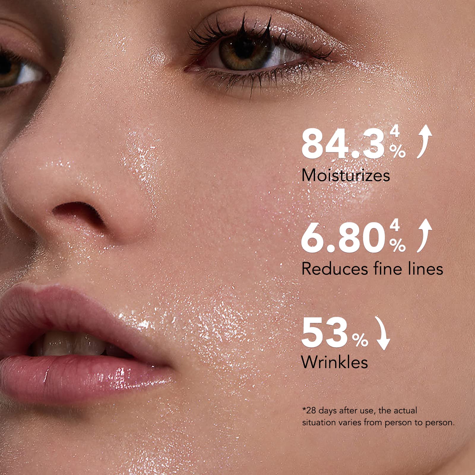 Hyaluronic Acid Serum -Anti-Aging, Moisturizing Wrinkle Serum for Erasing Fine Lines and Wrinkles Soft Hydrating Easy Absorption Anti Aging Serum 30ml * 2