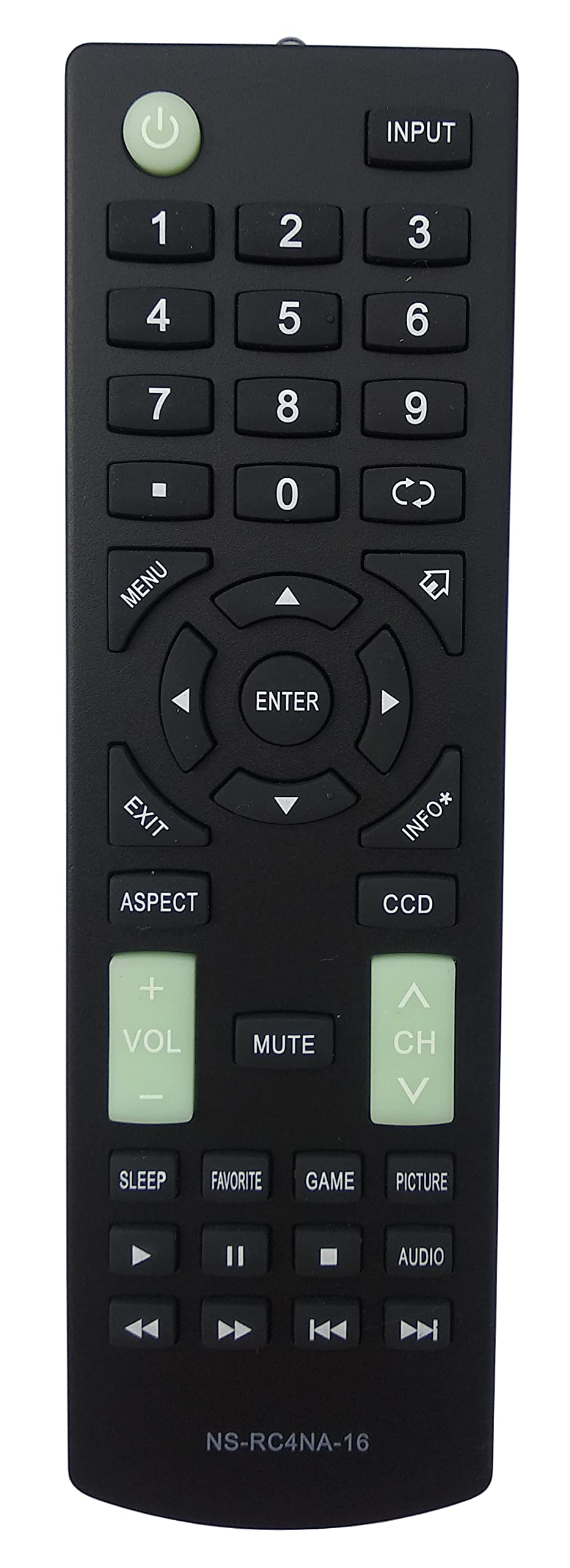 Gorilla babo Universal Remote Compatible for Insignia NS-RC4NA-16 NSRC4NA16 NS-40D420NA16 NS-43D420NA16 TV Remote Control