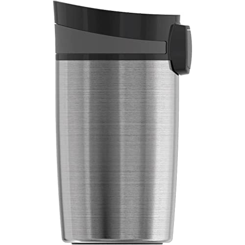 SIGG - Insulated Coffee Cup - Travel Mug Miracle Brushed - Hot & Cold - Leakproof - BPA Free - 18/8 Stainless Steel - Silver - 9 Oz