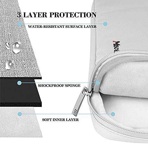 Meolsaek 13 Inch Laptop Sleeve Case Computer Bag for 13 MacBook,MacBook Air, Notebook,Durable Computer Carrying Case for 12.3" Surface Pro,Water-Resistant Hard Shell Case (13 Inch, Gray)