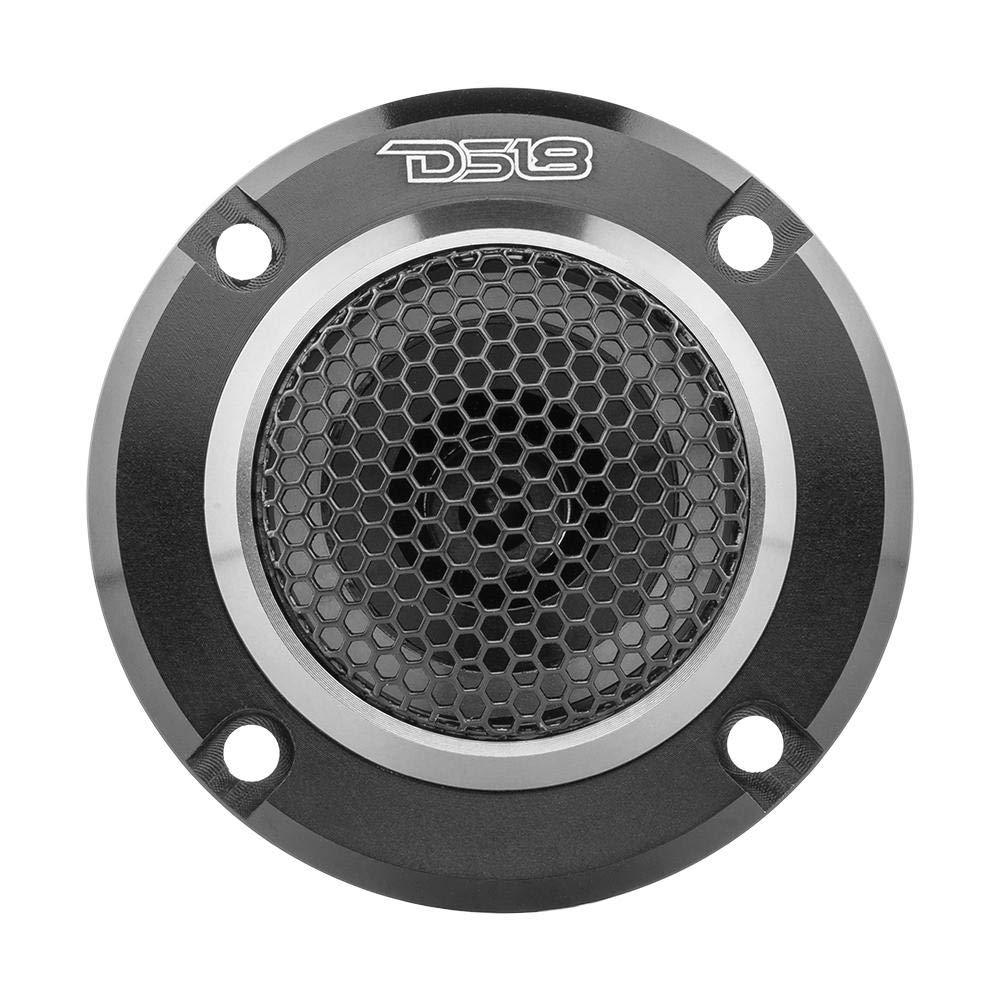 DS18 Super Tweeters with Universal Pods - 4X Tweeters 3.6" High Compression Neodymium Hybrid Driver/Tweeter 400 Watts Max with 2X Universal Speaker Enclosure Pillar Pod - Easy to Install - Crazy Loud
