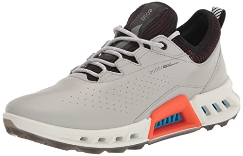 ECCO Men's Biom C4 Gore-TEX Waterproof Golf Shoe, Concrete/Black, 10-10.5