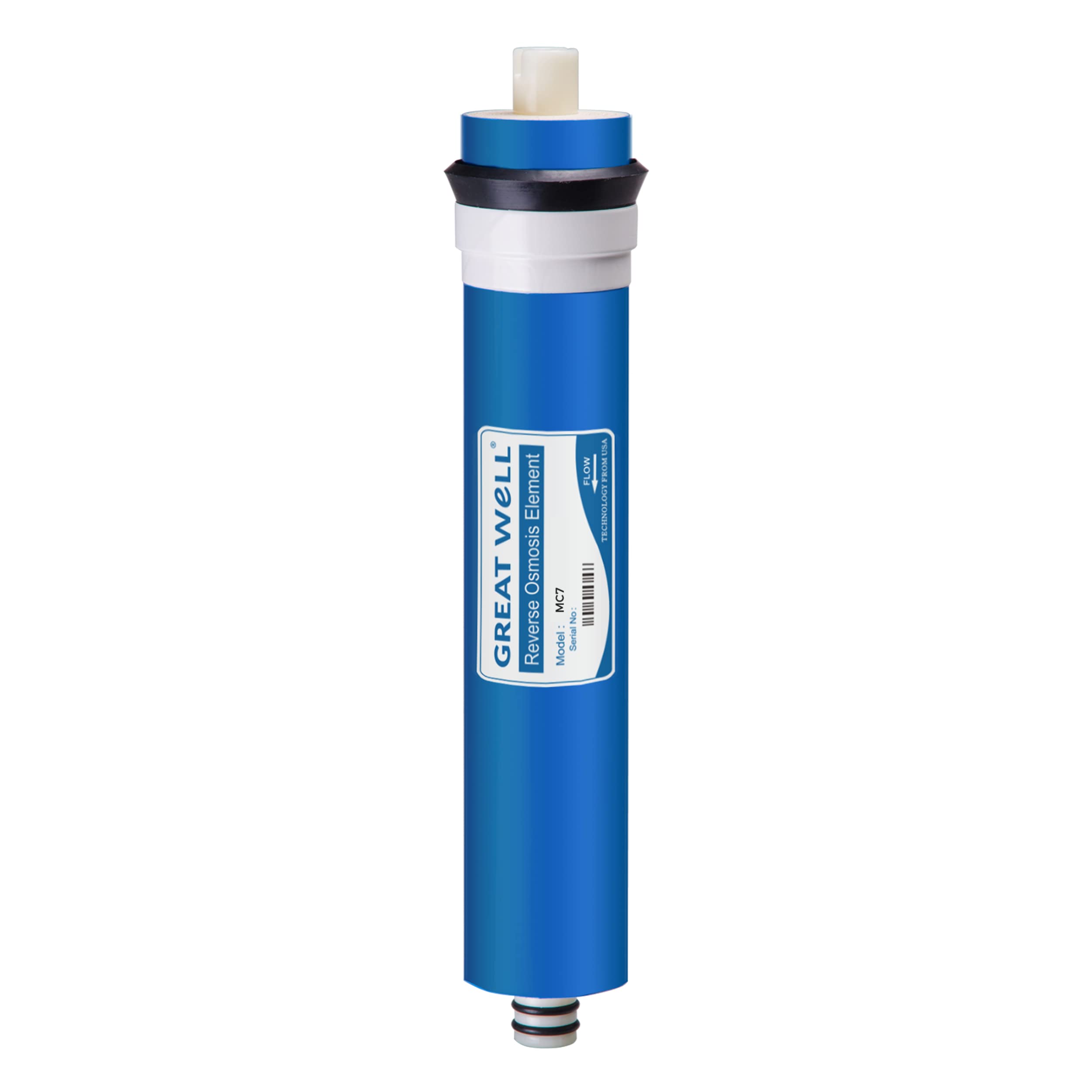iSpring F9K 1-Year Replacement Supply Filter Cartridge Pack Set, White & MC7 Reverse Osmosis (RO) Membrane Replacement 75 GPD, 11.75” X 1.75”, Blue