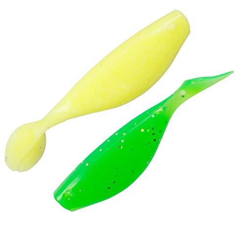 Fake Fishing Baits, 10Pcs 9.5cm Fish-Shaped Fake Lure Bionic Soft Bait Trolling Fishing Tackle Tools - Red White