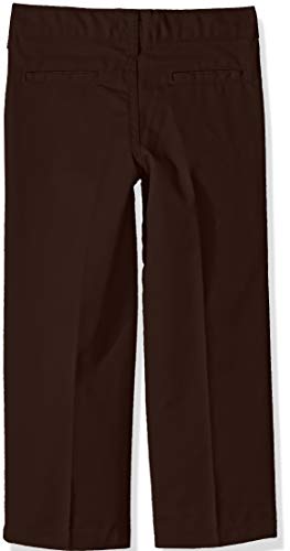 Dickies Boy's Big Flex Waist Flat Front Pants, Mahogany, 8 Husky