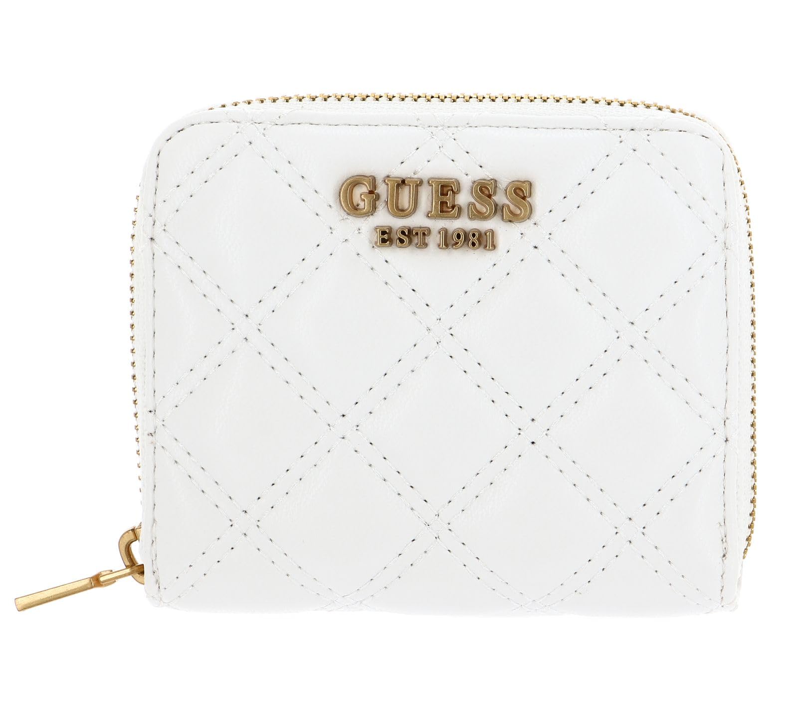 GUESS Giully Small Zip Around Wallet, White