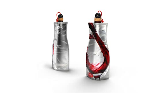 GSI Outdoors Soft-Sided Wine Carafe | 750 ml Wine Carafe for Travel, Camping, Festivals, Picnics, or Backyard | Wine Gift, Wine Accessories