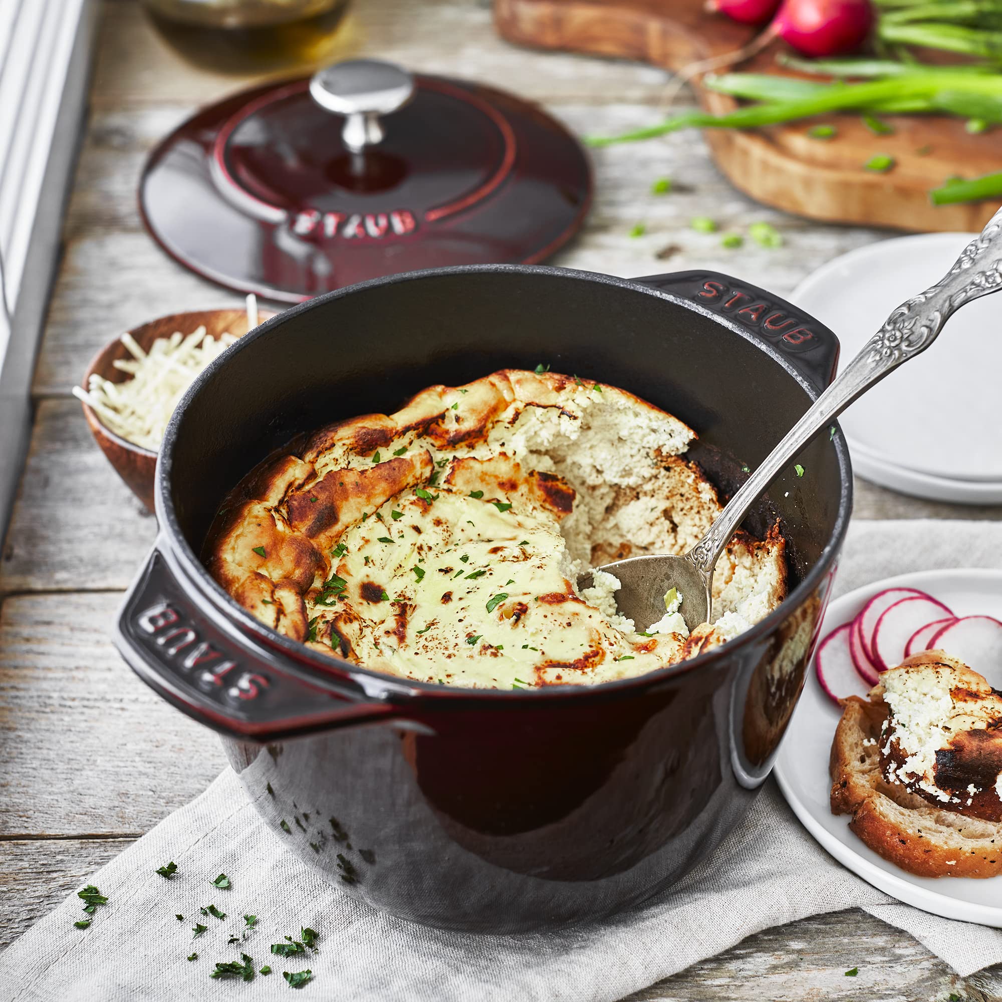 Staub Cast Iron 1.5-qt Petite French Oven - Grenadine, Made in France