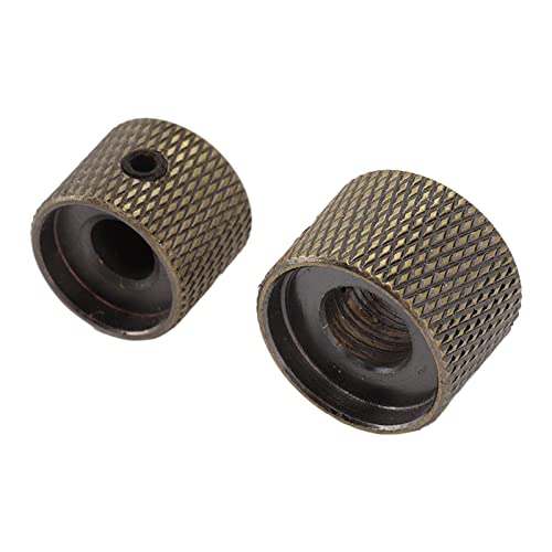 Guitar Knob, Smoothly Rotation Precise Adjustment Guitar Control Knob Compact Comfortable Feel Sturdy Bronze for Replacement