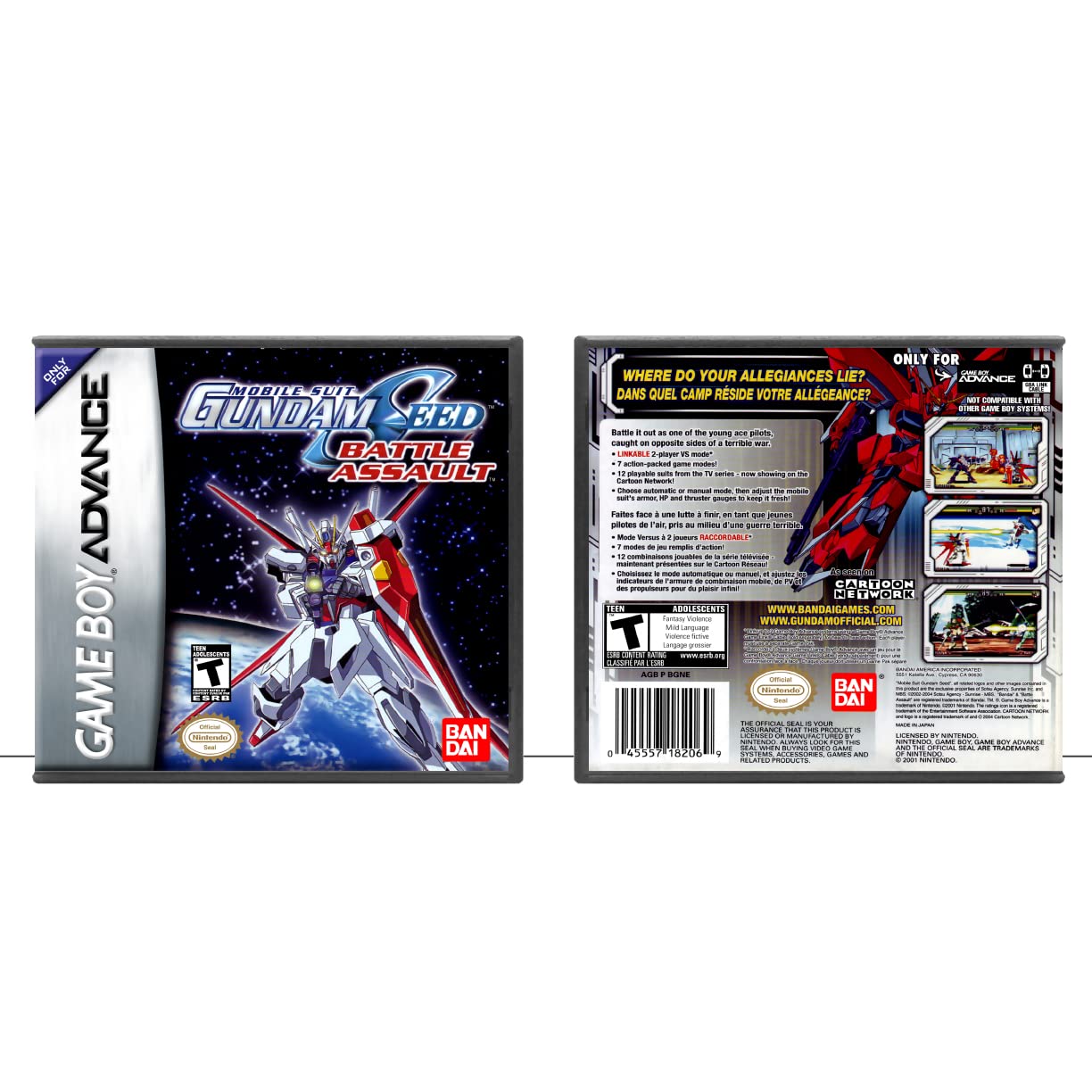Gundam Seed: Battle Assault | (GBA) Game Boy Advance - Game Case Only - No Game