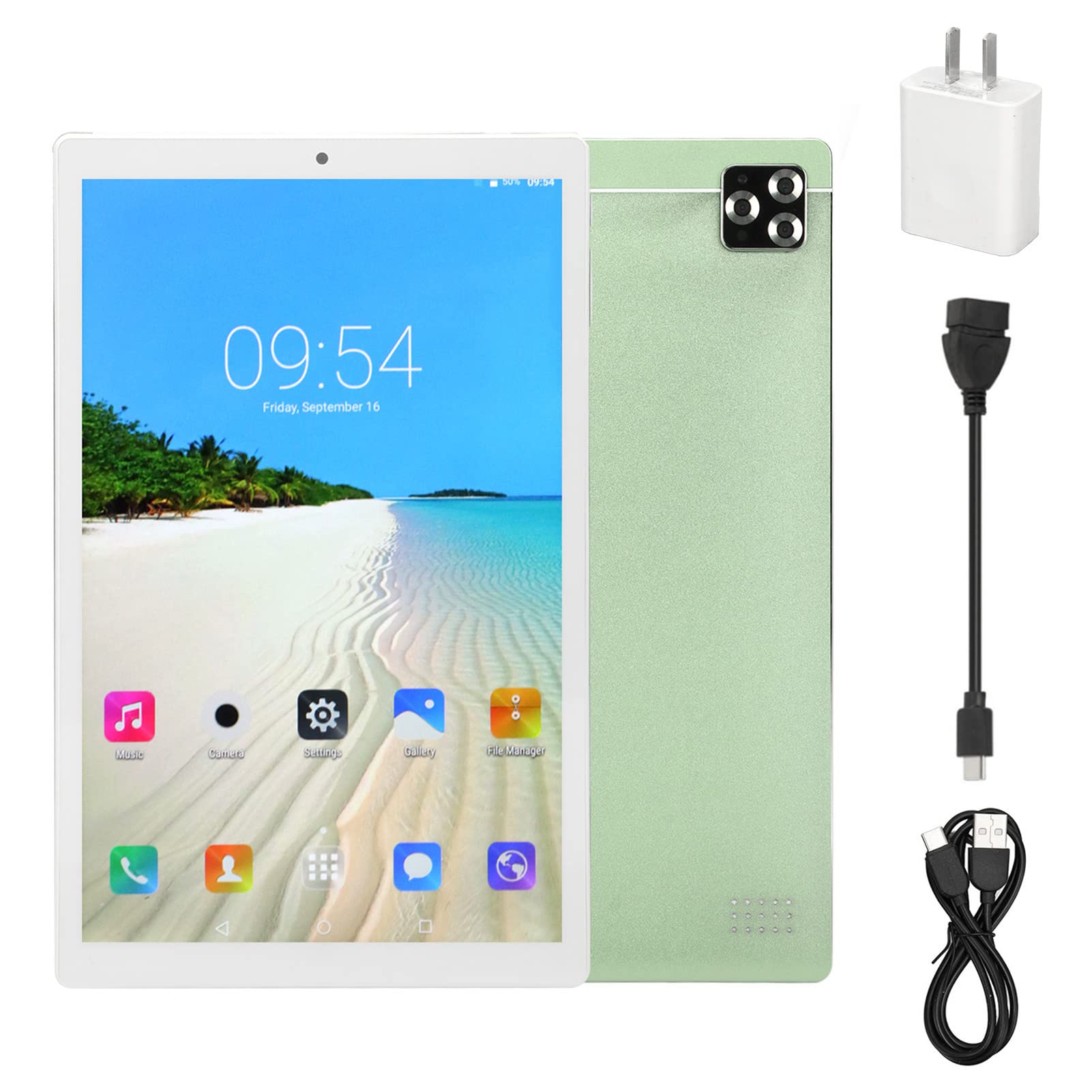 Focket 10.1 Inch Tablet, 4GB 64GB Tablet 10 Core Processor Tablet for Android 11, IPS Display HD Tablet 5G Tablet WiFi Dual SIM Portable Tablet Gaming Tablet 8800mAh Long Lasting Tablet (US Plug)