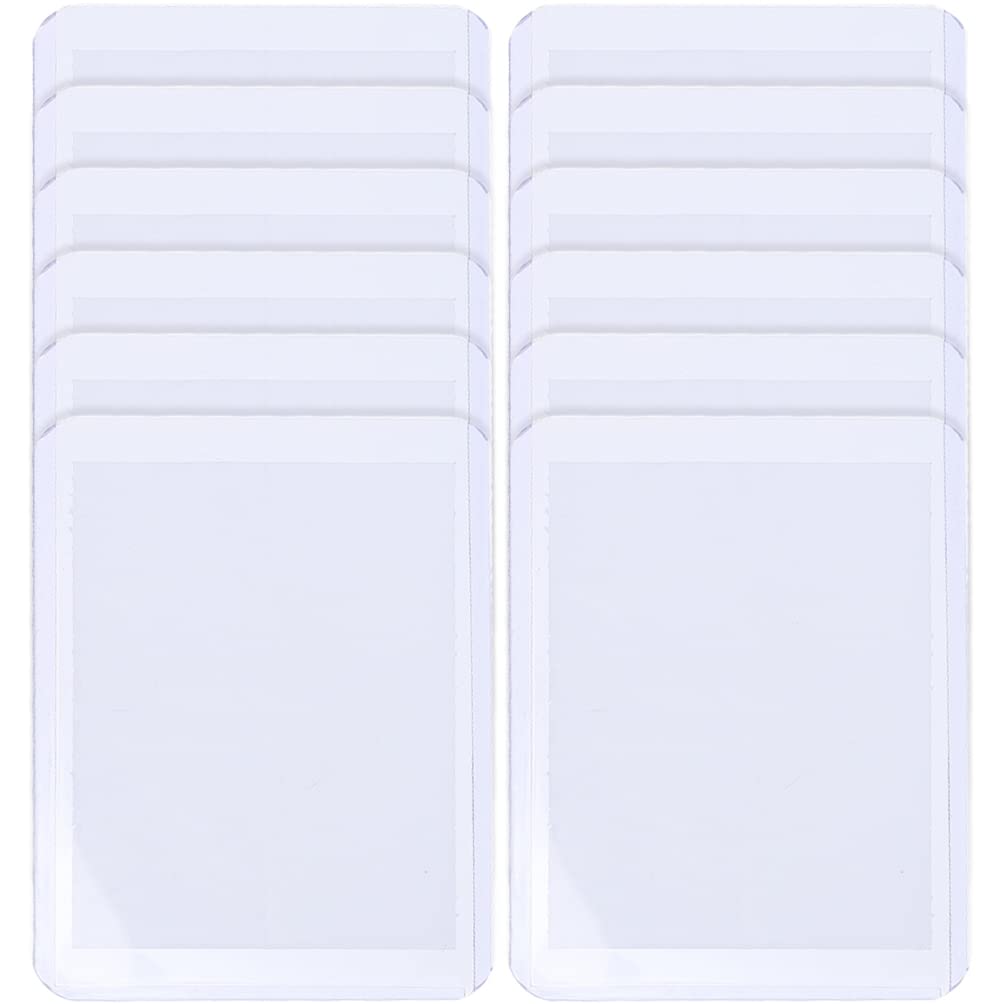 DOITOOL 50pcs Card Cover Hard Baseball Holder Baseball Display Playing Card Container Clear Case Membership to Someone Baseball Card Display Hard Plastic PVC Small Card