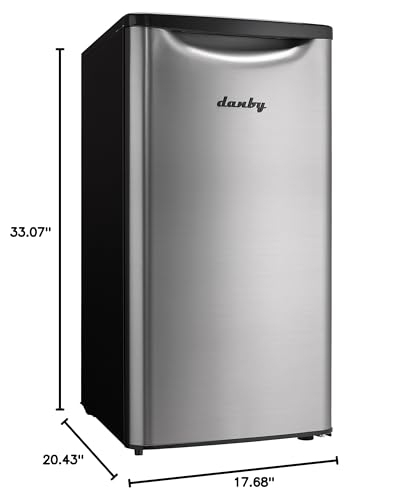 Danby DAR033A6BSLDB Contemporary Classic Compact All Refrigerator, Spotless Steel
