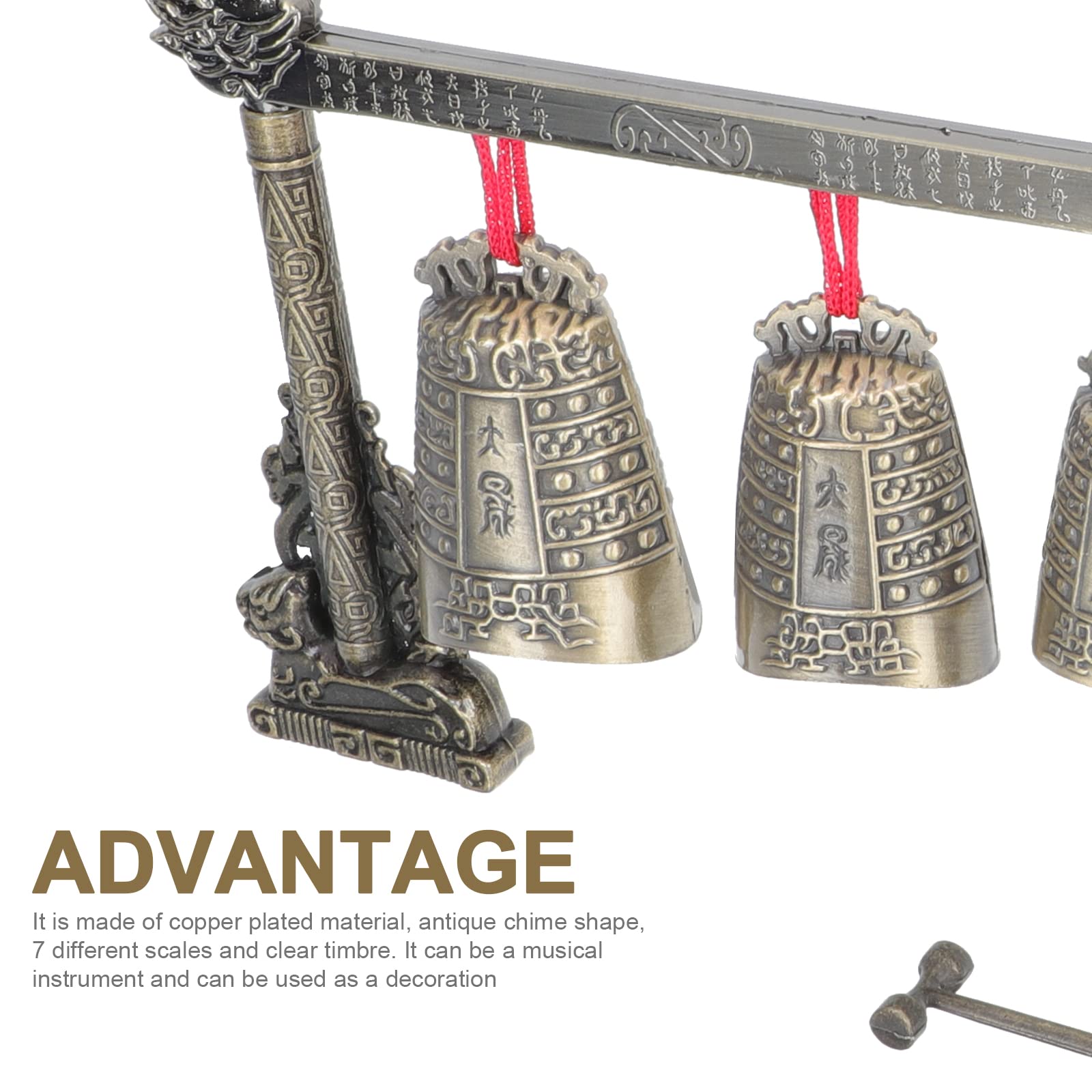 EXCEART 1 Set Chimes Metal Adornment Musical Instrument Vintage Percussion Instrument