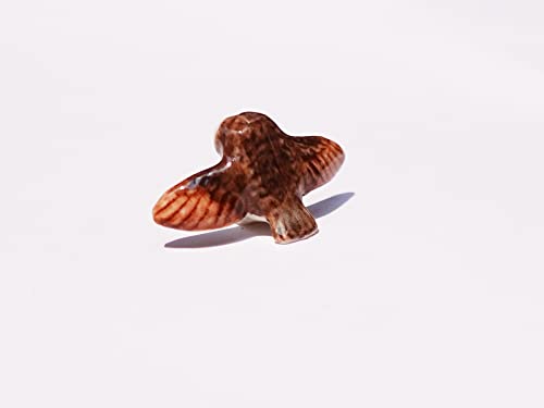 SSJSHOP Baby Owl Micro Tiny Dollhouse Figurines Hand Painted Ceramic Animals Collectible Gift Home Garden Decor