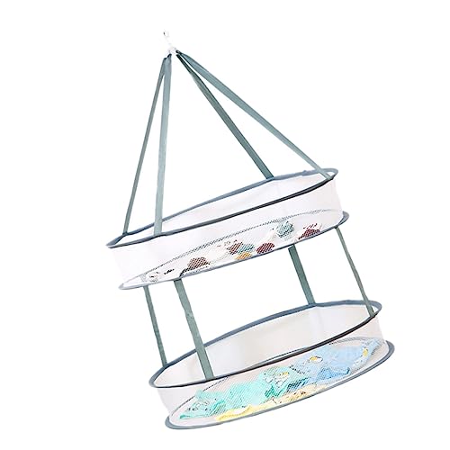 Zerodeko 2pcs Foldable Laundry Rack Dish Drying Rack Large Collapsible Drying Rack for Clothes Sweater Hanging Dryer Clothes Dryer net Foldable Clothes Drying Rack mesh Basket Dryer