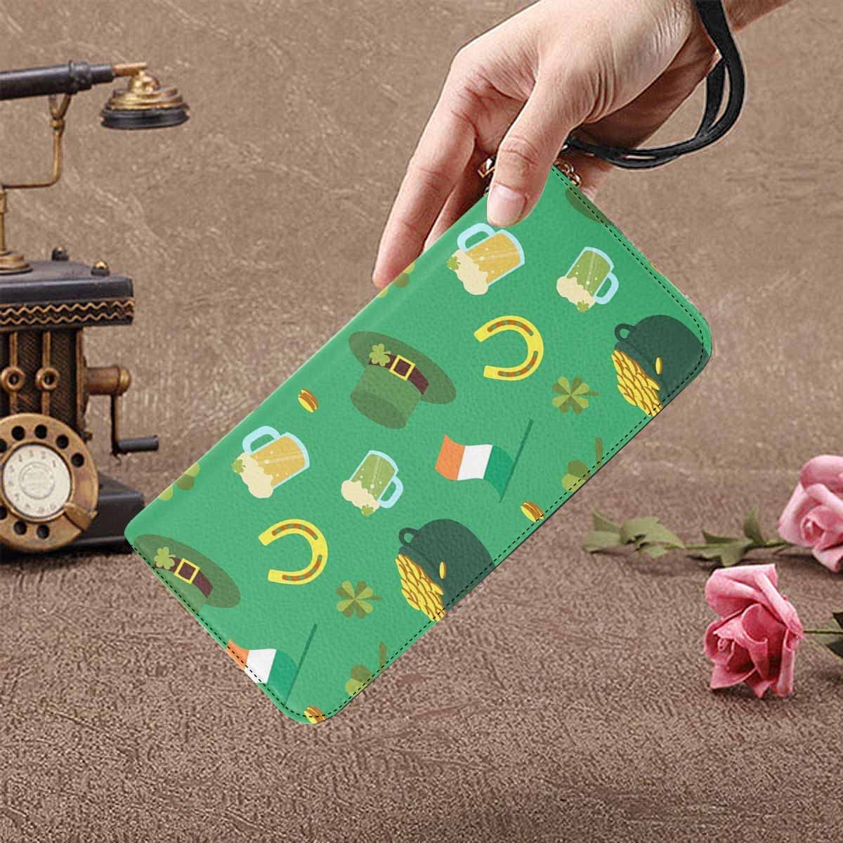 InterestPrint Women's Wallet Cash Pocket Card Holder ID Window Purse St. Patrick'S Day