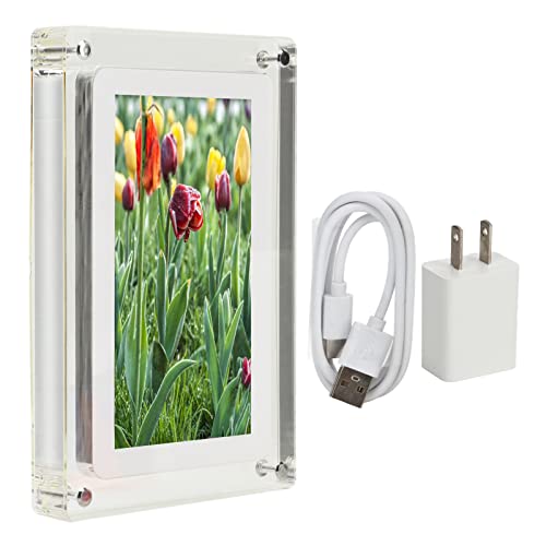 Electronic Photo Album, 4GB Internal Memory 100 to 240V Digital Picture Frame with Speaker for Home Decoration (US Plug)