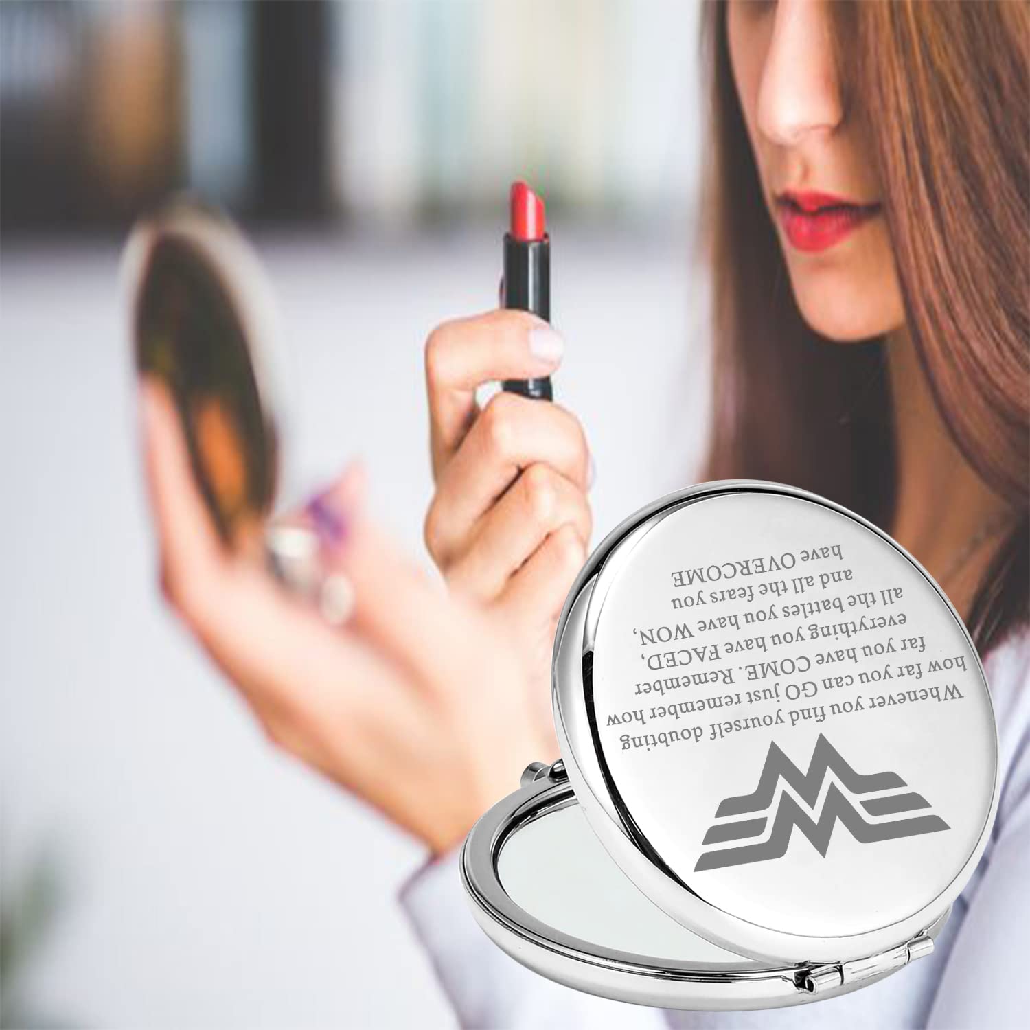 Lywjyb Birdgot Movie Inspired Gift Inspirational Makeup Mirror Movie Lover Gift for Girlfriend Wife (Whenever Won Mirr)