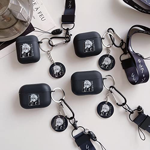 NOLEGA with Anime Character Lanyard Keychain AirPod 1/2 Case, Personalised Drink Boy and Unique TPU Process Frosted Soft AirPod Case